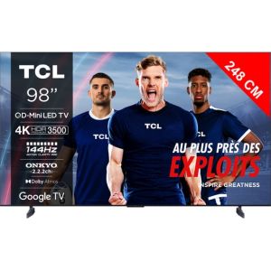TCL 98C855 98' QD-Mini LED 4K | Soldes 2025 et promos