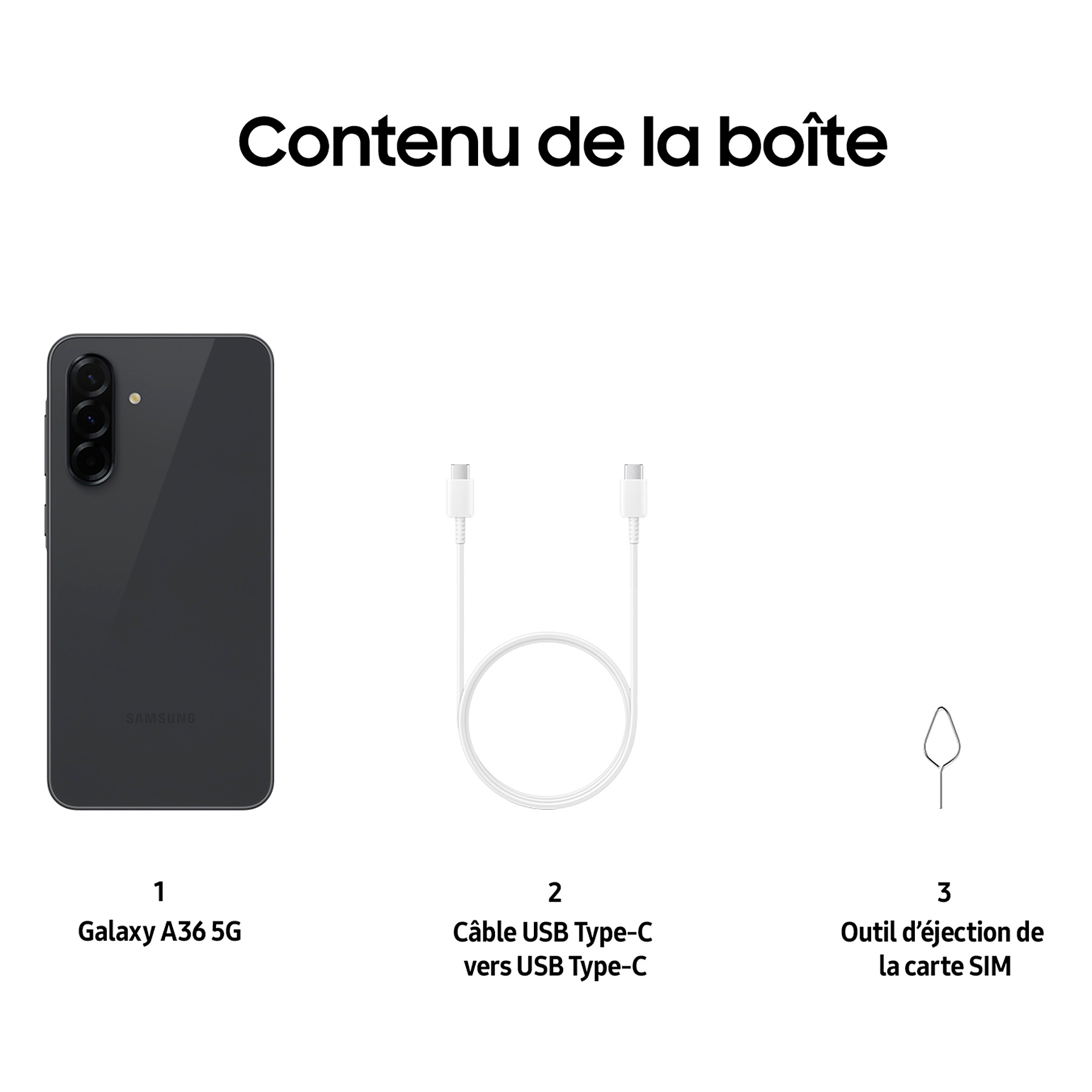 SAMSUNG Galaxy A36 Noir 256Go 5G | promo et prix en mai 2026