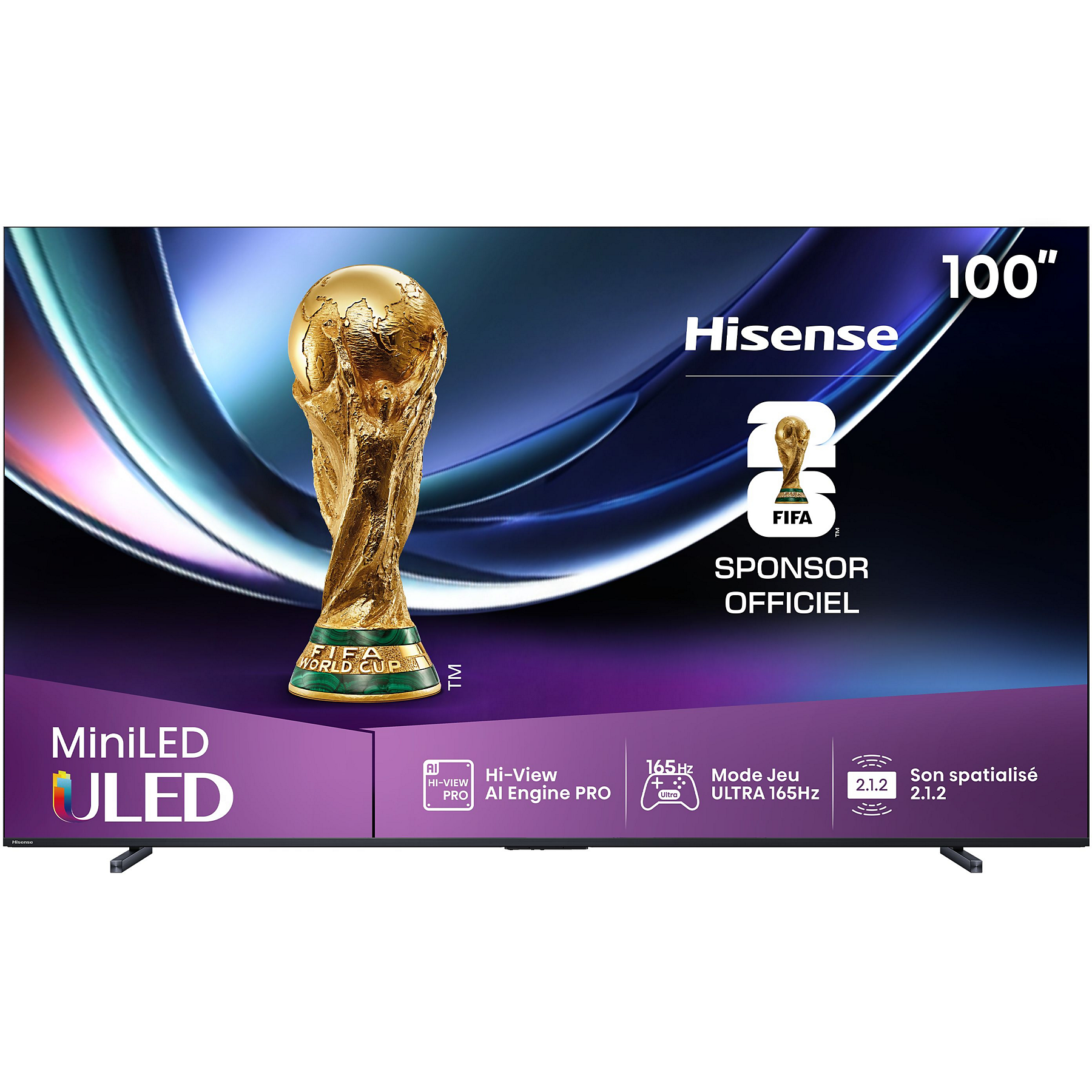 HISENSE 100U7Q PRO 2025 100' TV Mini Led | Soldes 2026 et promos