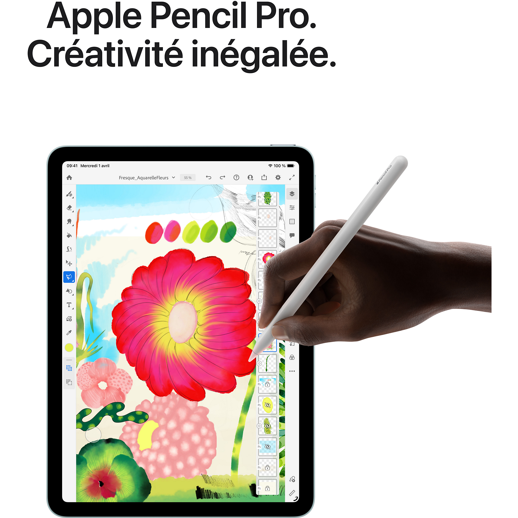 Apple IPAD Air 11 M4 256Go Bleu 2026 - Tablette en promo
