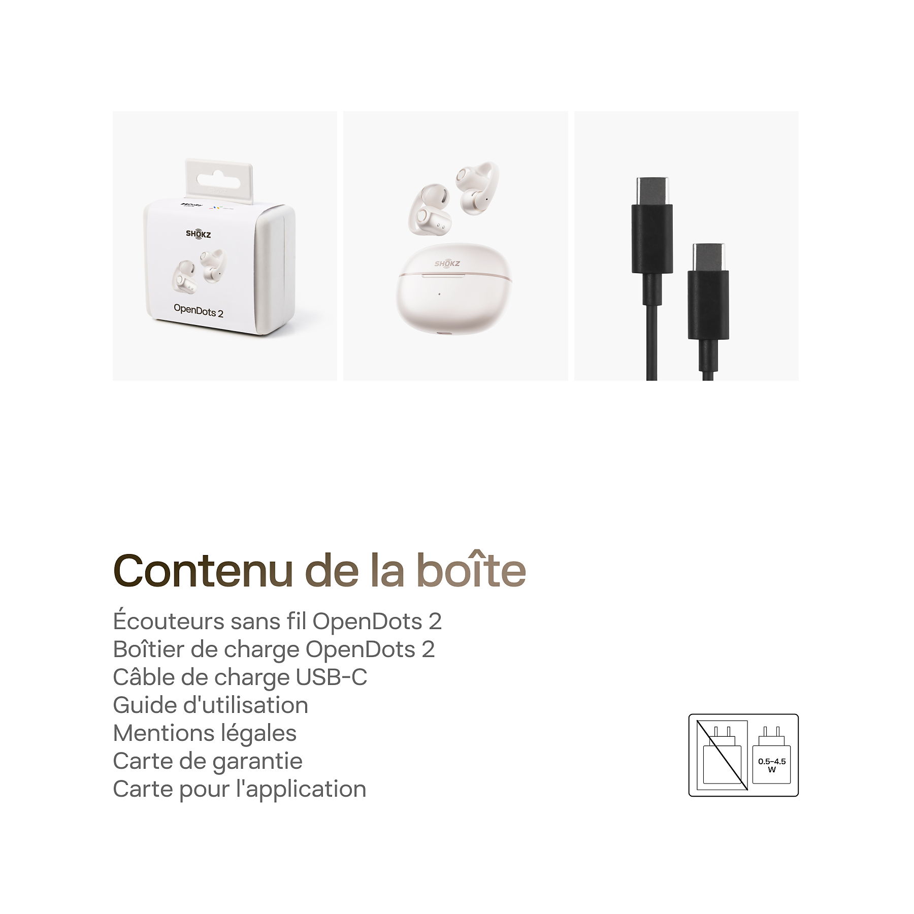 SHOKZ OpenDots One 2 Blanc - Ecouteurs | Bientot en promo pour les soldes