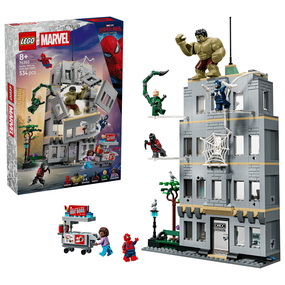 LEGO 76350 L'affrontement légendaire entre Spider-Man et Hulk - Marvel ...