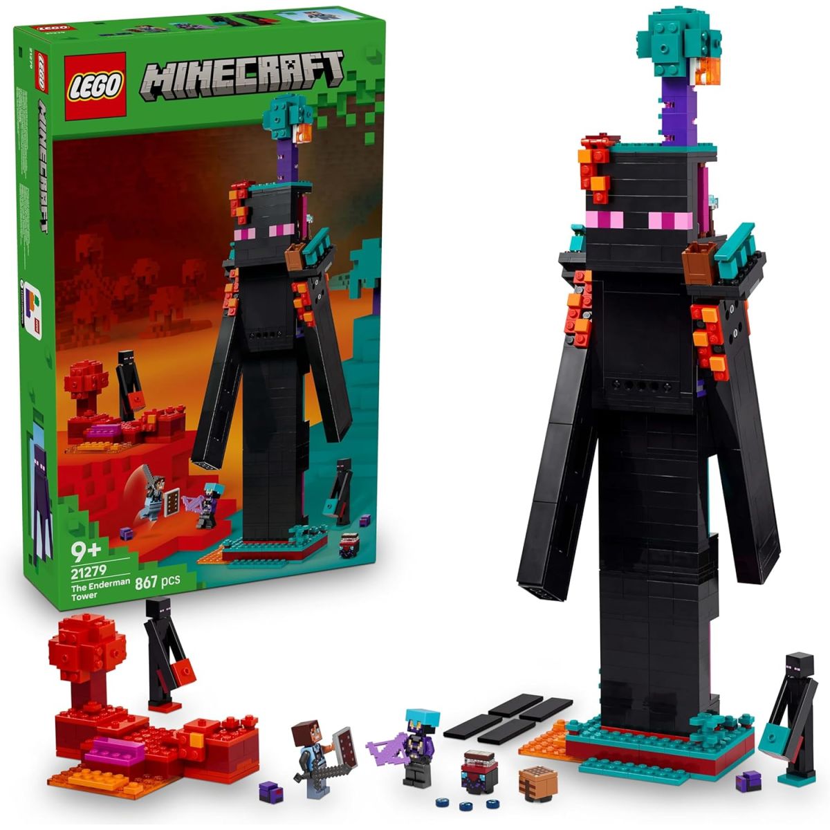 LEGO Minecraft promo Amazon : 16€ de réduction sur la tour de l'Enderman